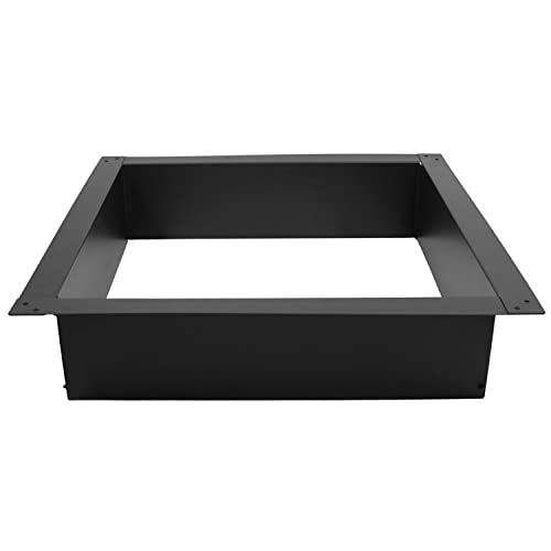 Sunnydaze Steel Square Above-/In-Ground Fire Pit Insert - 42-Inch Outer Diameter (36-Inch Inner Diameter)