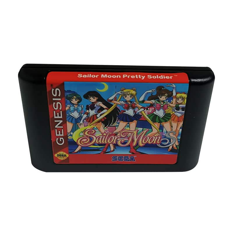 Sailor Moon Pretty Soldier-Game Cartridge - Electronic Games 16 BIT MD game Card For PAL And NTSC Version