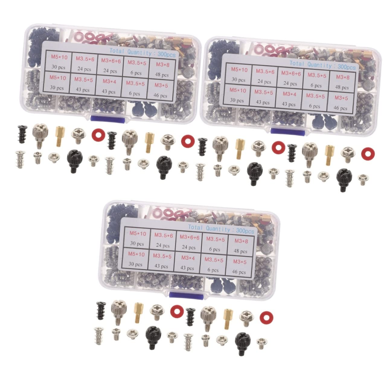 VILLCASE 3 Sets Computer Host Screw Computer Parts Motherboard Standoffs Screw Kit Computer DIY Kit Notebook Stand Laptop Screws Computer Accessories Wood Screw Self-Tapping Stainless Steel