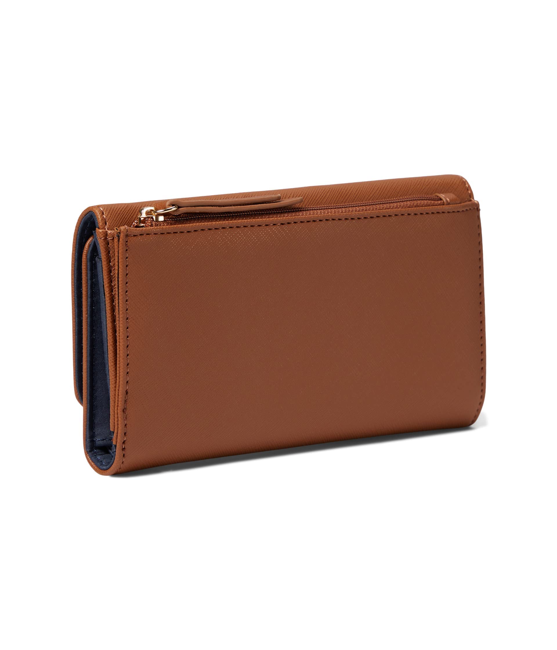 Tommy Hilfiger Kendall II Flap Continental Wallet Saffiano PVC Party Pink One Size