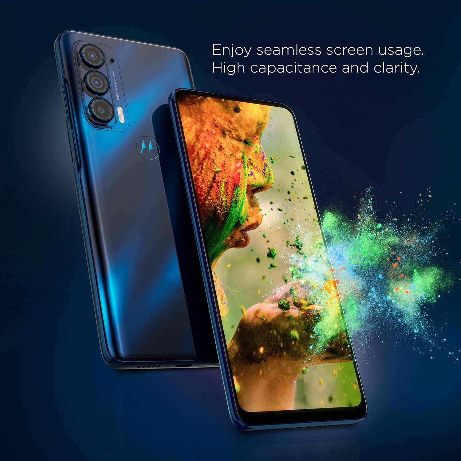 Motorola Moto Edge (2021) / Edge 5G UW Screen Protector- Strong 9H Tempered Glass for scratch and impact protection, anti fingerprints/smudge resistant [NOT for Edge, Edge+ 2020]