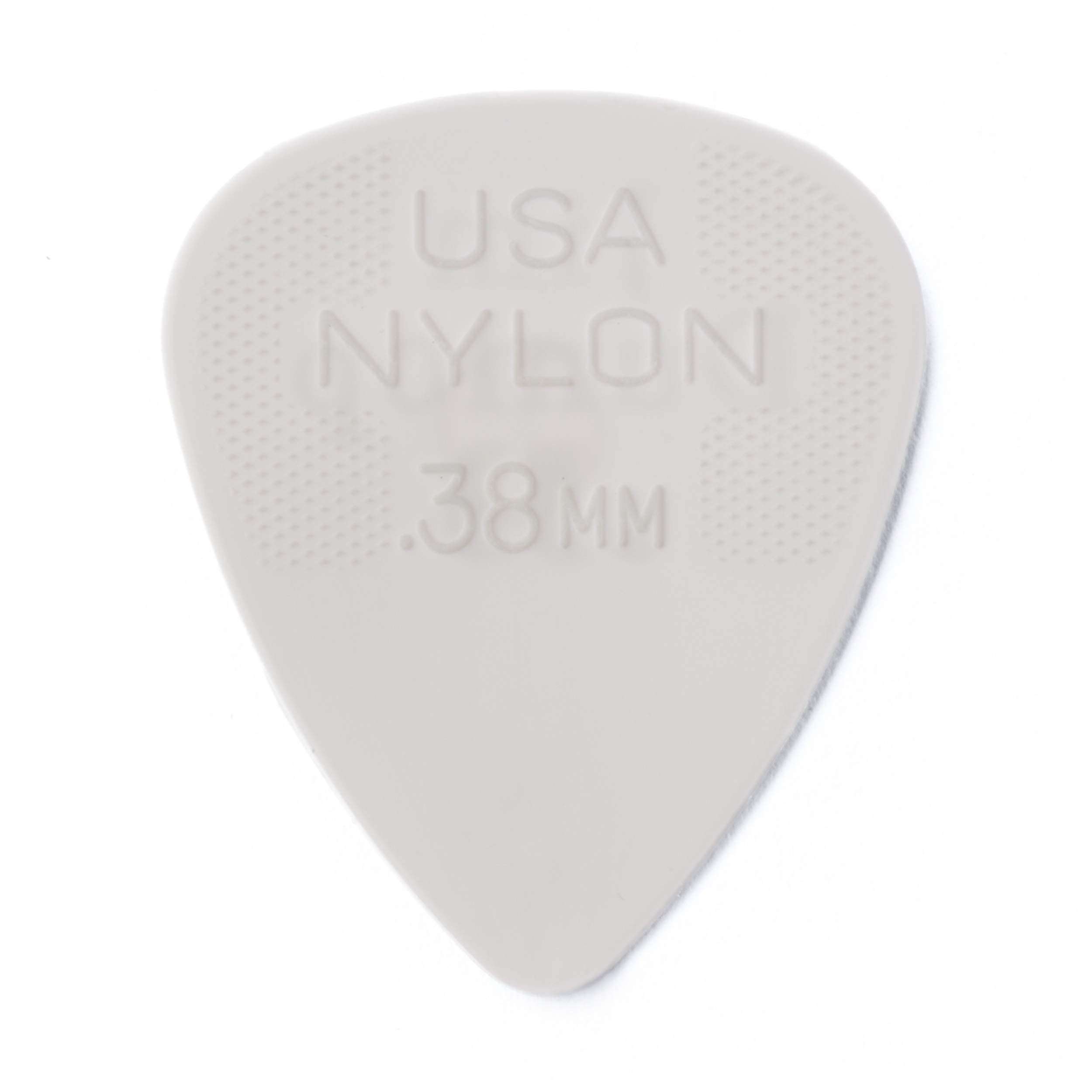 JIM DUNLOP 44P.38 Nylon Standard, White, .38mm, 12/Player's Pack