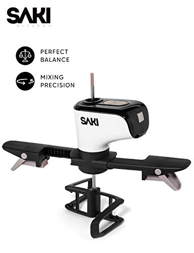 SAKI Automatic Pot Stirrer for Cooking, with 2 speeds, Adjustable, Hands Free, BPA free, Cordless and Rechargeable (2021 Updated Battery)