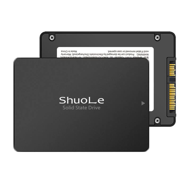 ShuoLe 256GB SSD 3D NAND TLC 2.5 inch SATA III Internal Solid State Drive, 2.5"/7mm 6 Gb/s, Up to 500 MB/s, Compatible with Laptop & PC Desktop