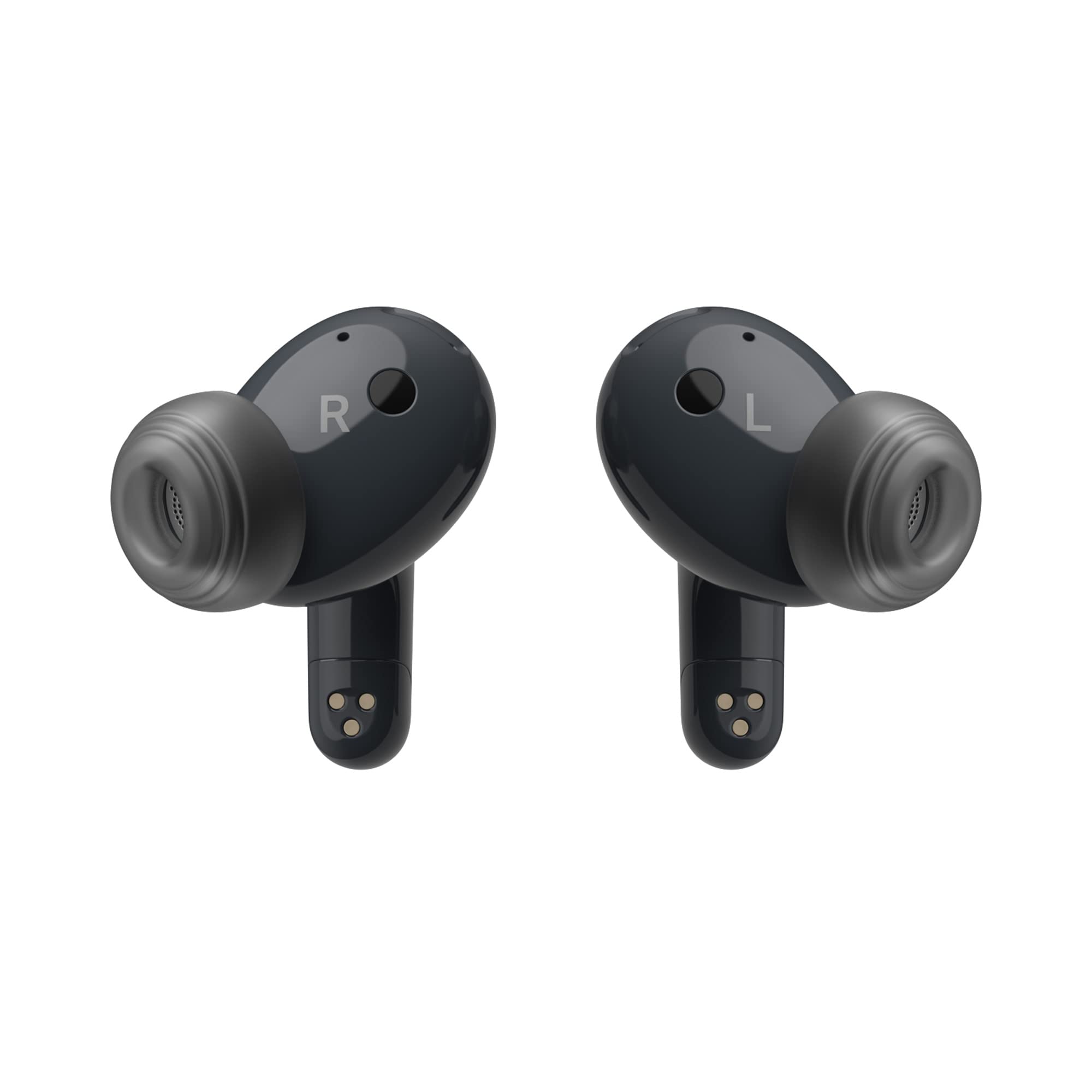 LG Tone Style HBS-SL5 Bluetooth Wireless Stereo Neckband Earbuds with True Wireless Bluetooth Earbuds T90 - Adaptive Active Noise Cancelling Earbuds with Dolby Atmos, Black, Small