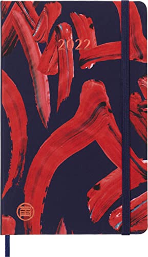Moleskine 2022 Year Of The Tiger Weekly Planner, 12M, Large, Blue, Hard Cover (5 x 8.25)