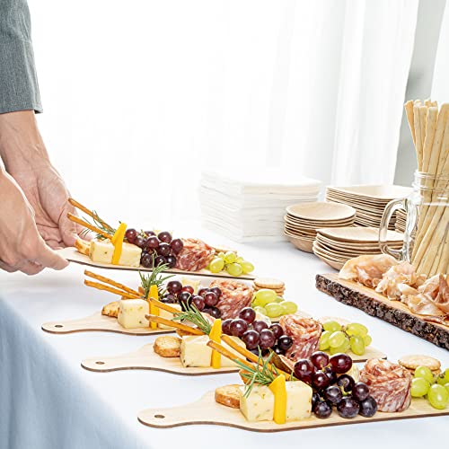 Restaurantware Nature Tek Bamboo Disposable Cheese/Charcuterie Board - 11 3/4" x 3 1/2" - 2 count box