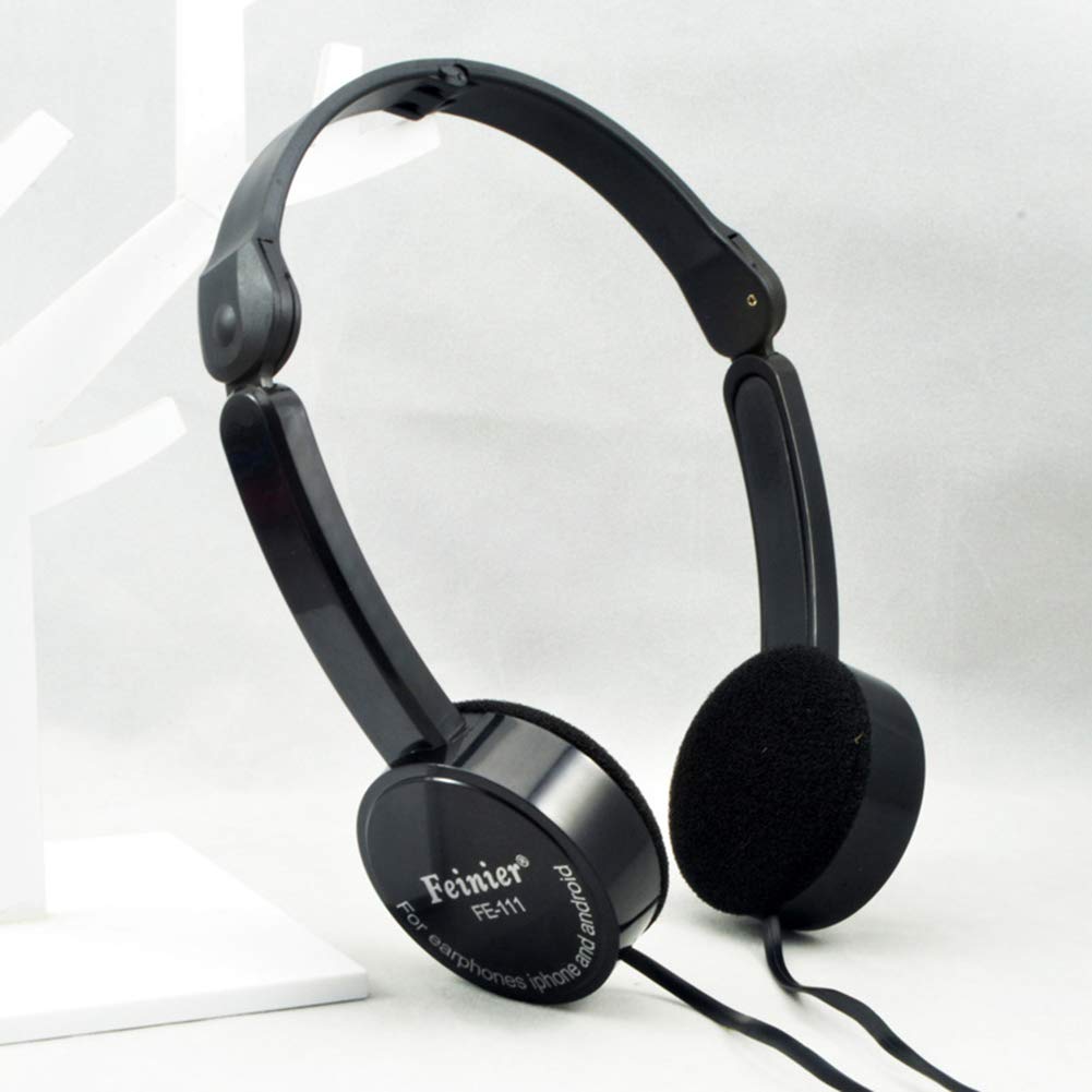 LUYANhapy9 Wired Headset Retractable Foldable Over-Ear Headphone Headset with Mic Stereo Bass for Kids Lake Blue