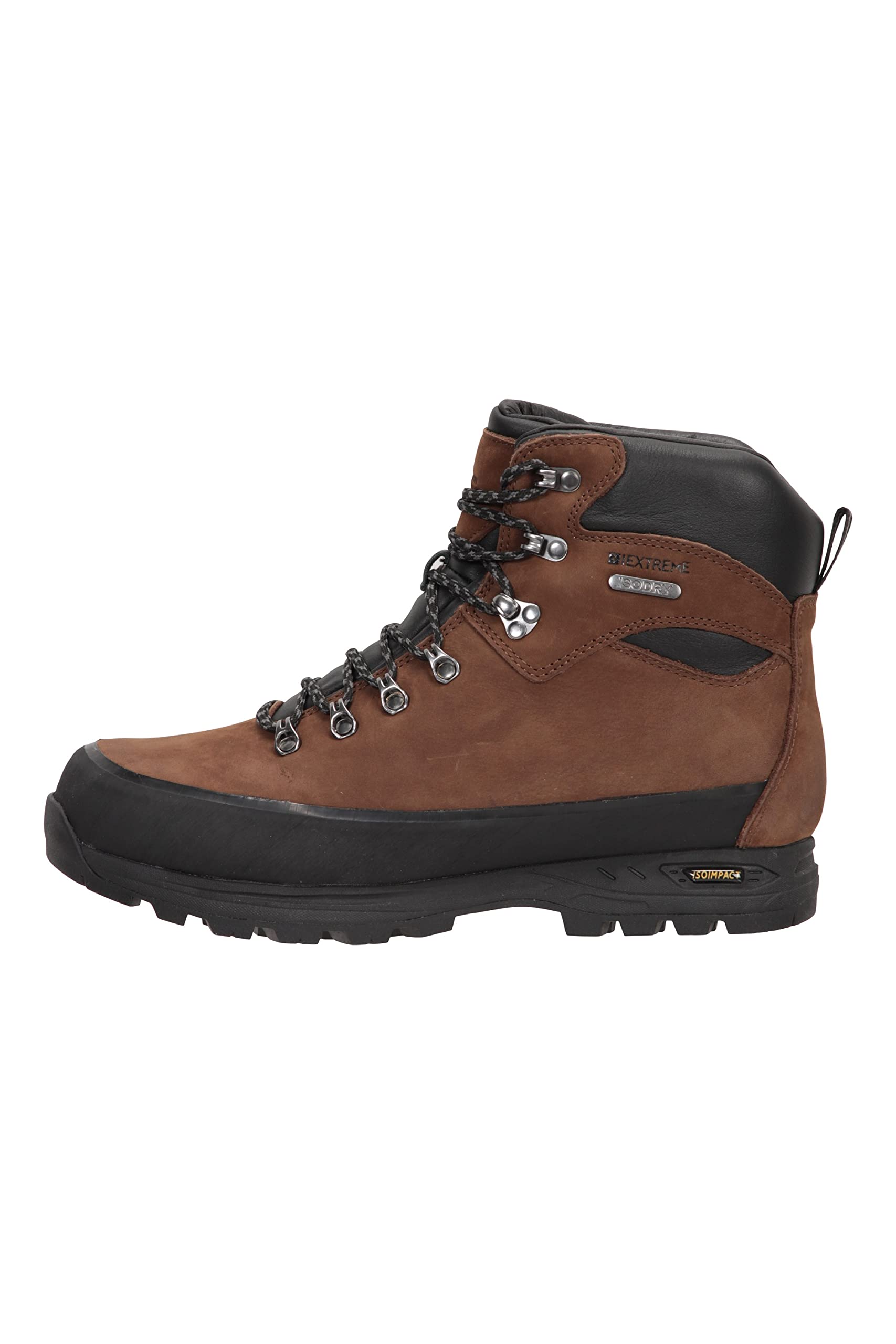 Mountain Warehouse Discovery Mens Boots - Isogrip Hiking Shoes Brown 12 M US Men