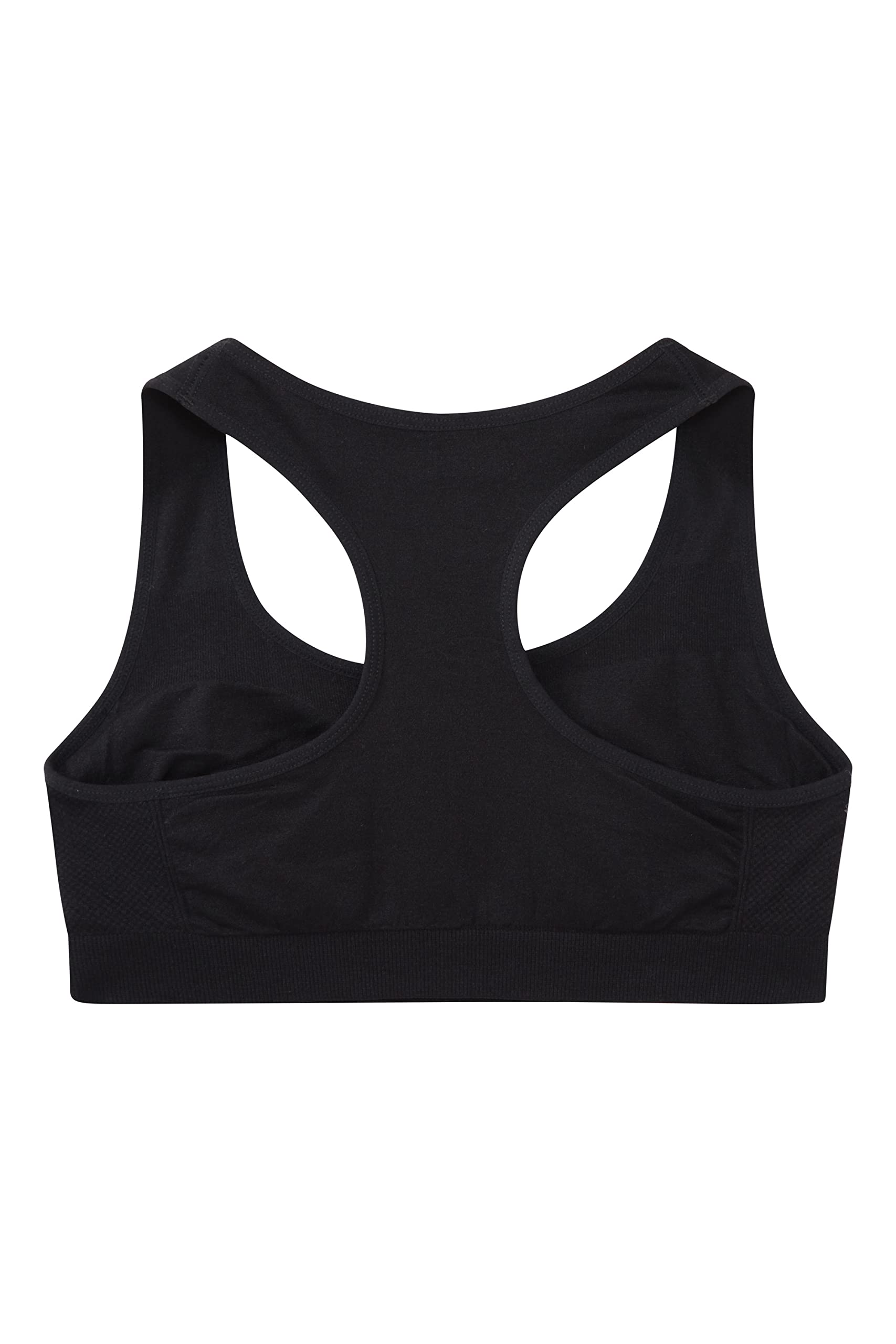 Mountain Warehouse Womens Anti-Chafe Seamless Bra - 2Pk, Seamless Black Large