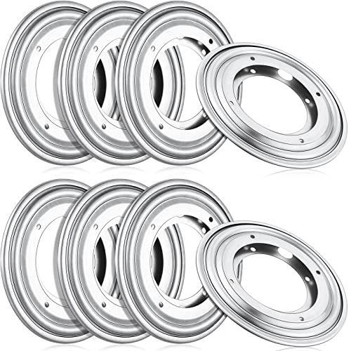 Mumufy 8 Pack 5.5 Inch Round Lazy Susan Hardware Lazy Susan Turntable 360 Degree Rotating Bearing Plate 5/16 Inch Thick Swivel for Table Kitchen Cake Stand Serving Tray Organizer Show Display
