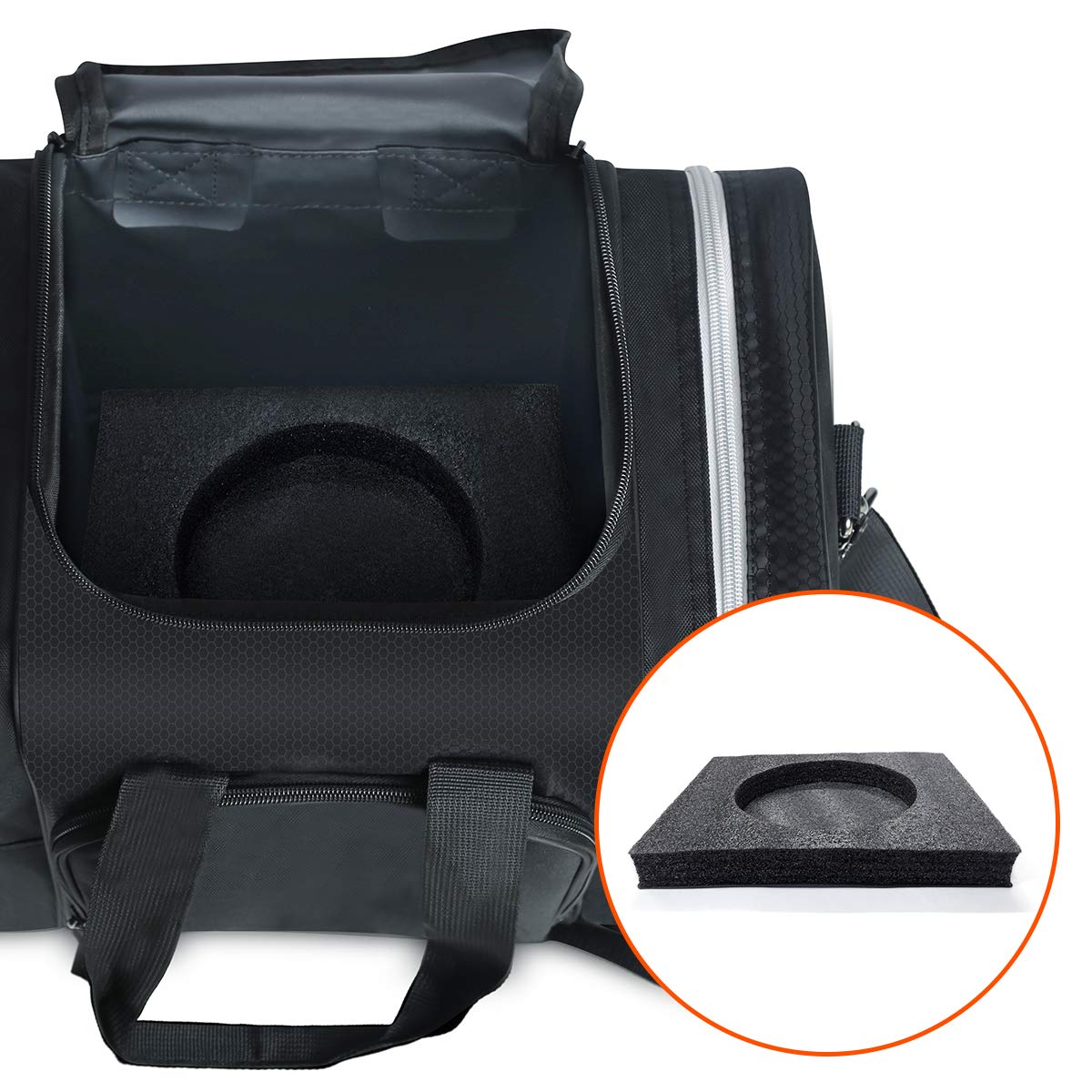 Mangrove Padded Bowling Ball Bag - Fits Shoes, Ball and Accessories (Black)