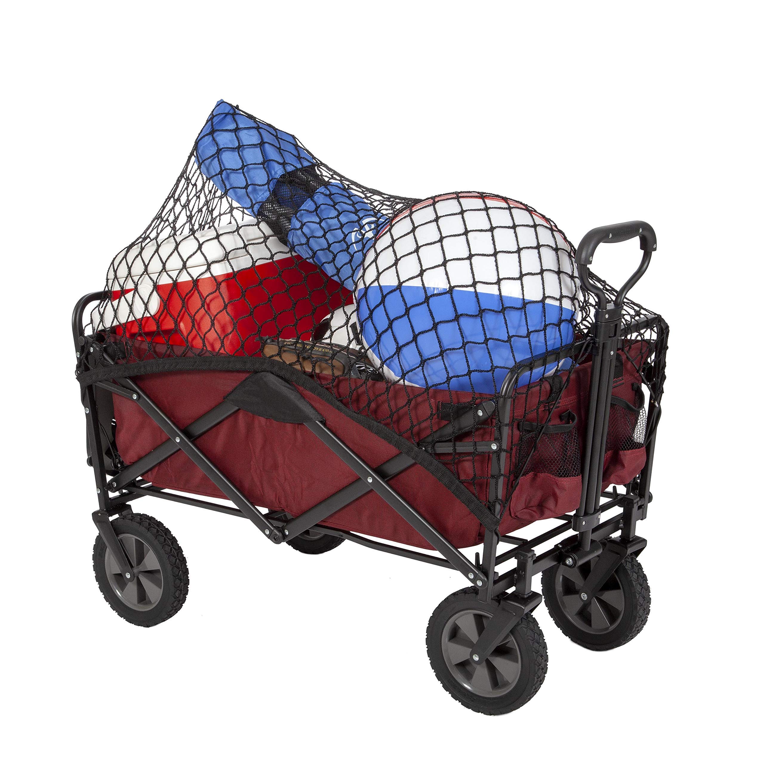 MacSports Cargo Net for Collapsible Folding Outdoor Utility Wagon, Garden Cart, Beach Cart - Heavy Duty Nylon Net