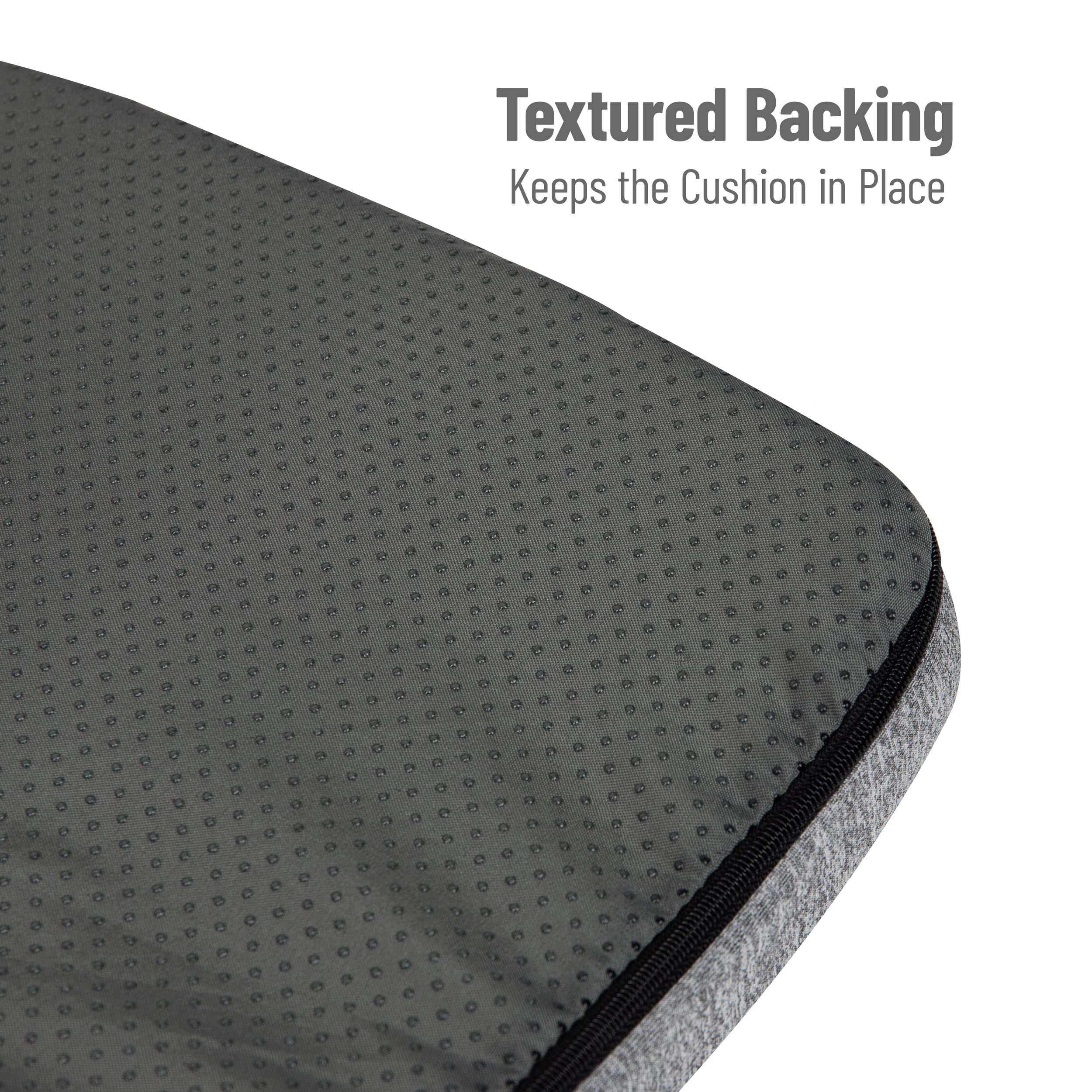 Mind Reader Office Chair Cushion, Ergonomic, Orthopedic, Portable, Car, Memory Foam, 18.25" L x 14.25" W x 2.75" H, Blue/Gray