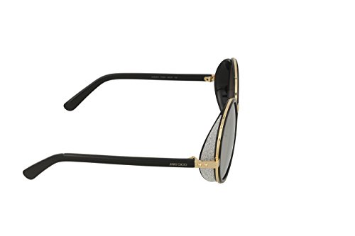 Jimmy Choo Women's Andie/S Rose Gold Shinny Black/Gray Silver Mirror