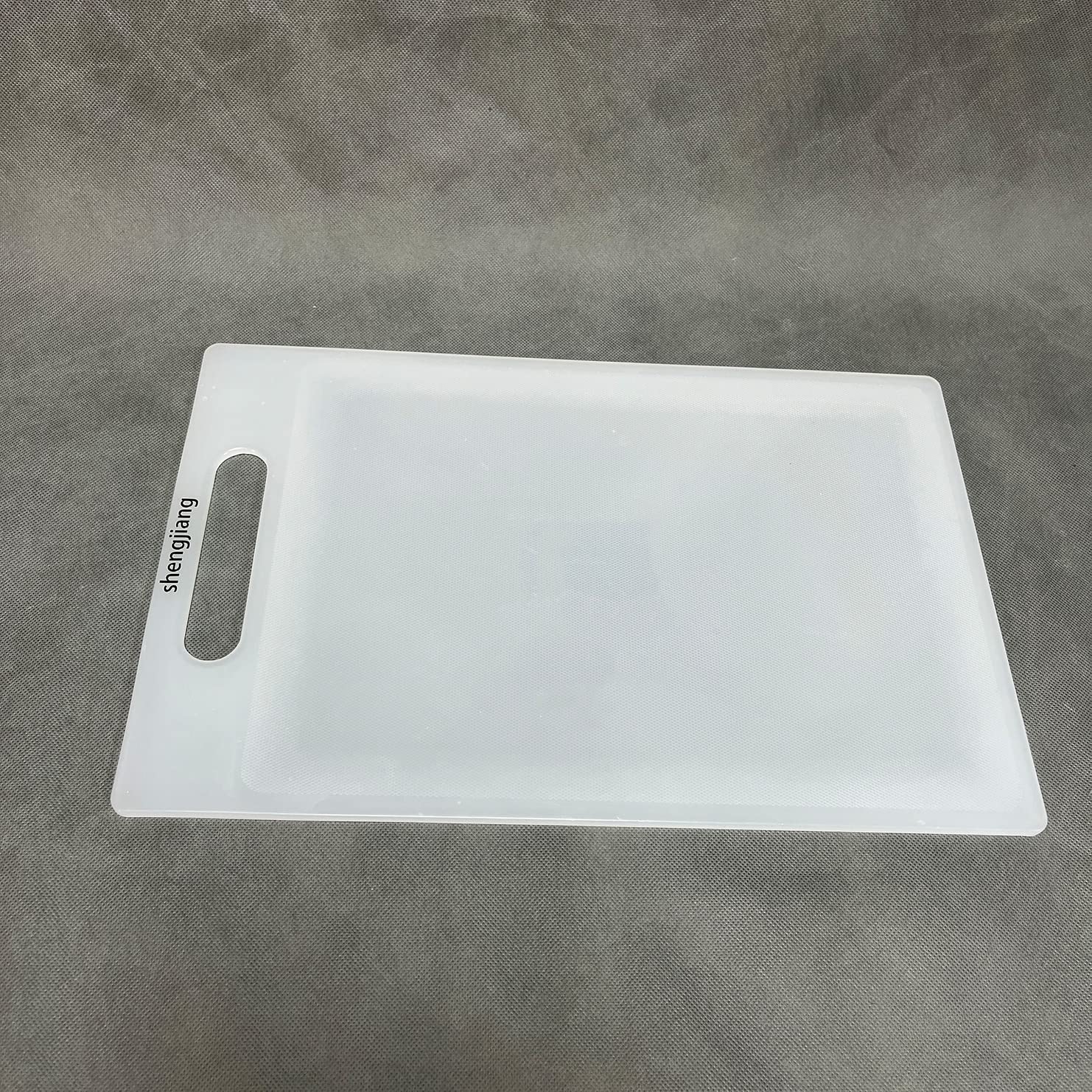 shengjiang Chopping boards for kitchen use, Food Safe PP Material, BPA Free, Dishwasher Safe, Thick Chopping Board, Large Size, Easy Grip Handle, for Kitchen (White)