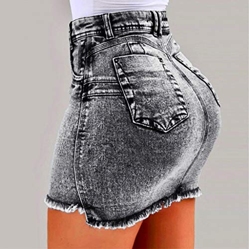 LISTHA Women Summer Short Jeans Denim Female Pockets Wash Denim Mini Skirts