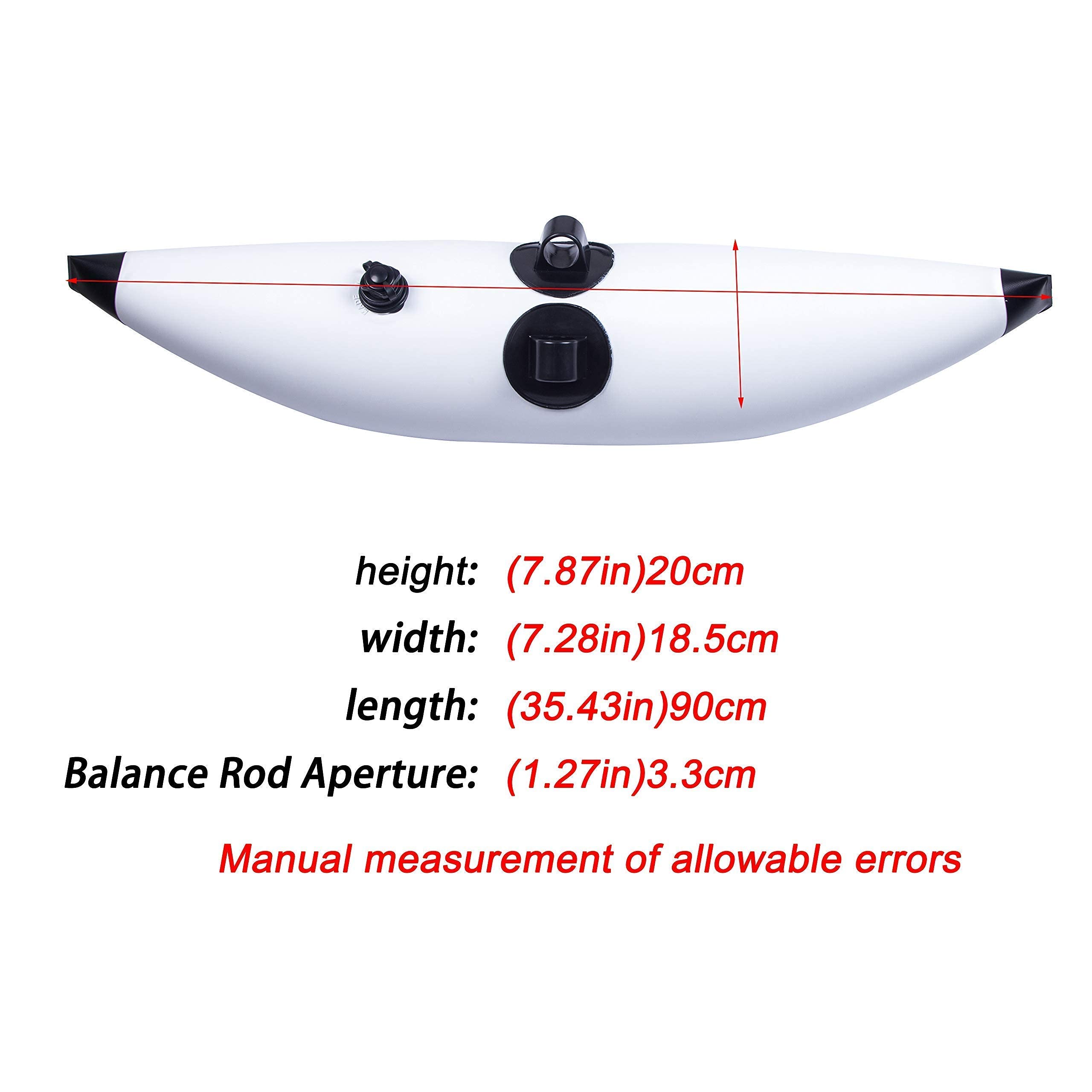METER STAR Kayak Stabilization System Float and Rods Kit, for Kayaks, Canoes, Fishing Boats, Ocean-Going Boats Easy Install and High Stability