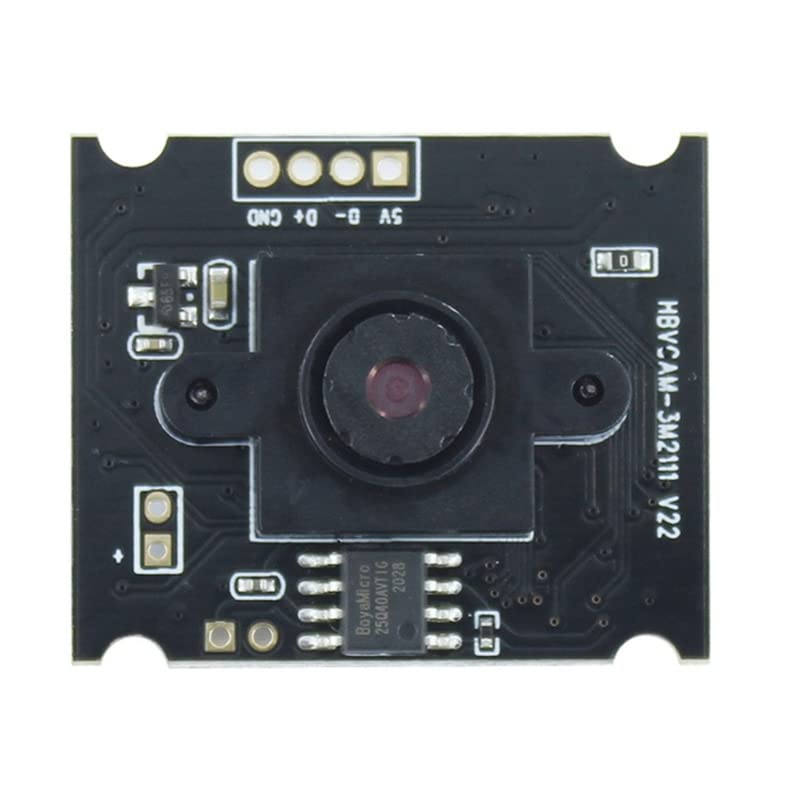 Yuisle OV3660 Camera Module Board 1080P 3MP 64/110 Degree Adjustable Manual-Focus MJPG/YUY2 for Face Recognition Projects