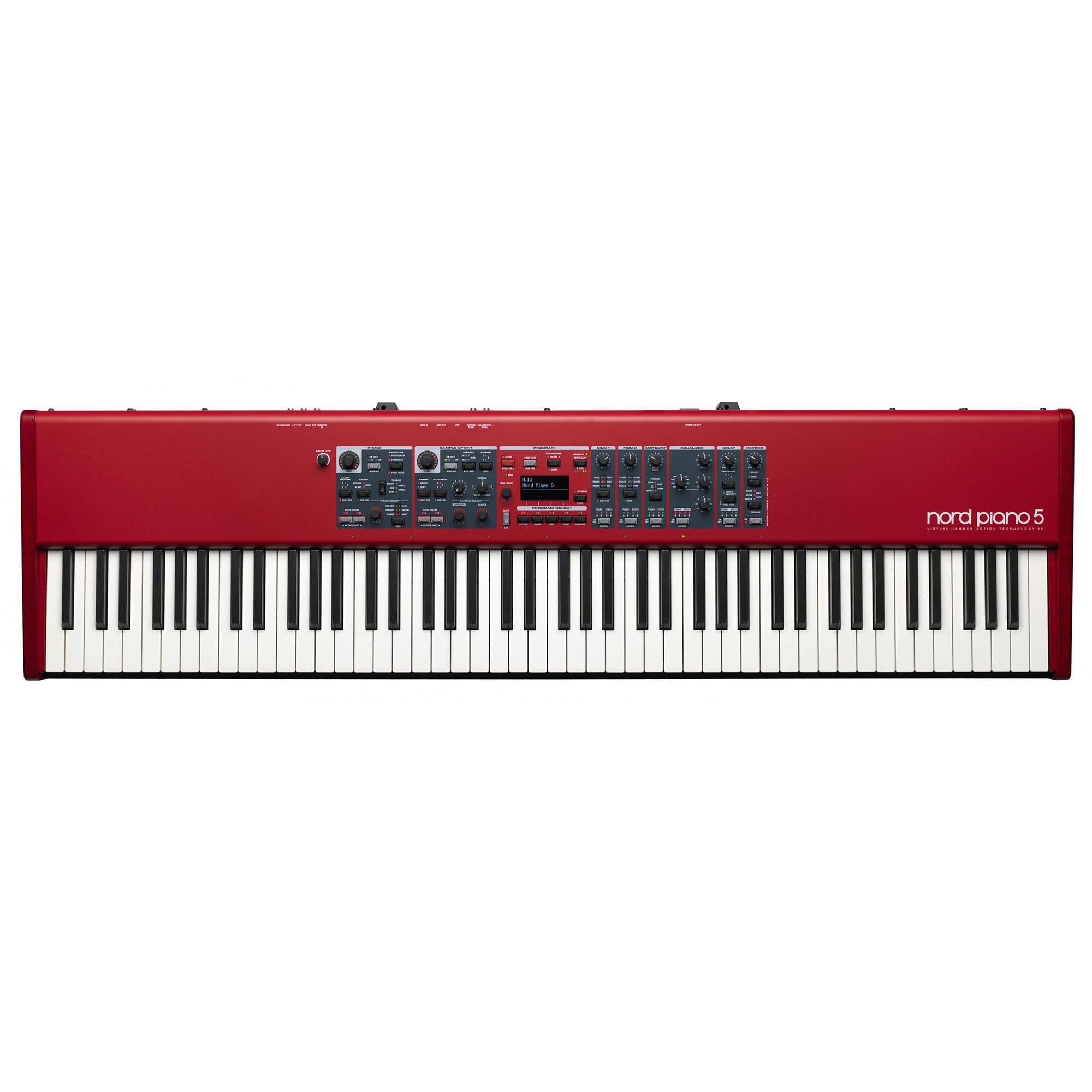 Nord Piano 5 88-Key Digital Piano Bundle with Soft Case and 1/4 Inch TRS Cables (4 Items)