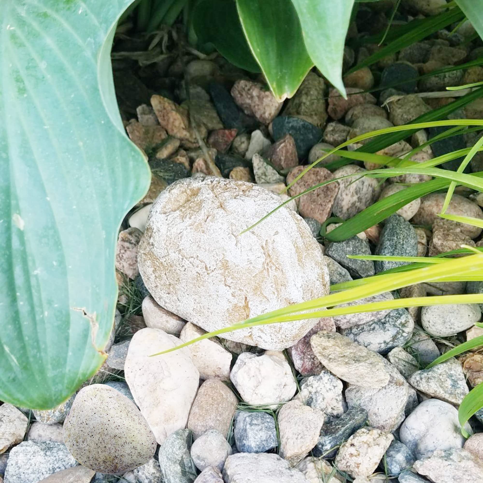 Memeyou Fake Rock Key Hider Decoration Safe Holder For Outdoor Yard Garden Large Size Design Hide A House Spare Key Lock Box For Outside