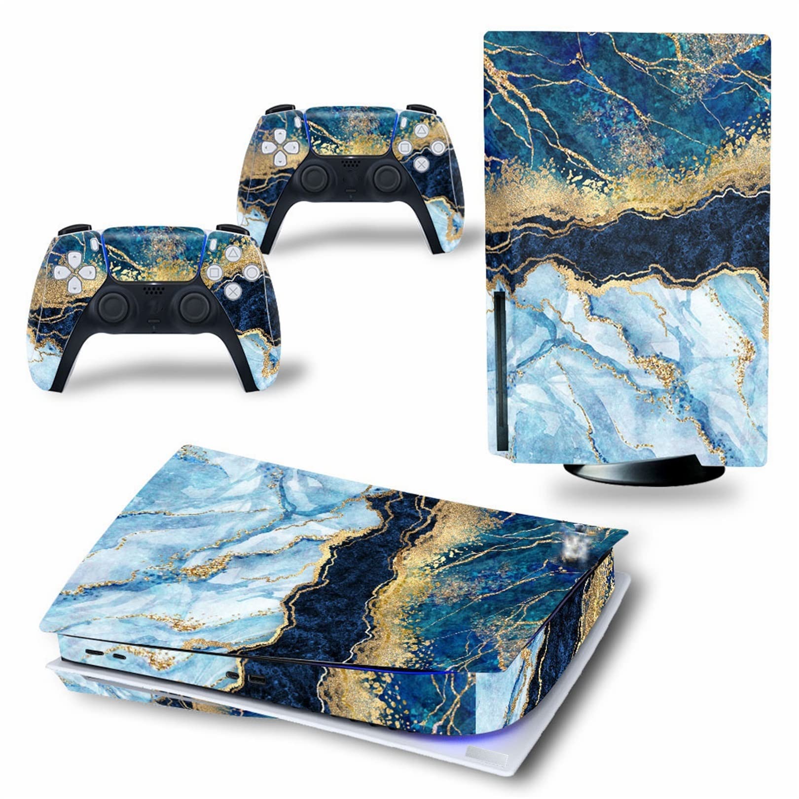 Top factory BUCEN for PS5 Skin Disc Edition & Digital Edition Console and Controller Vinyl Cover Skins Wraps Scratch Resistant, Compatible 57565 Anti Scratch (Size : Digital Edition)