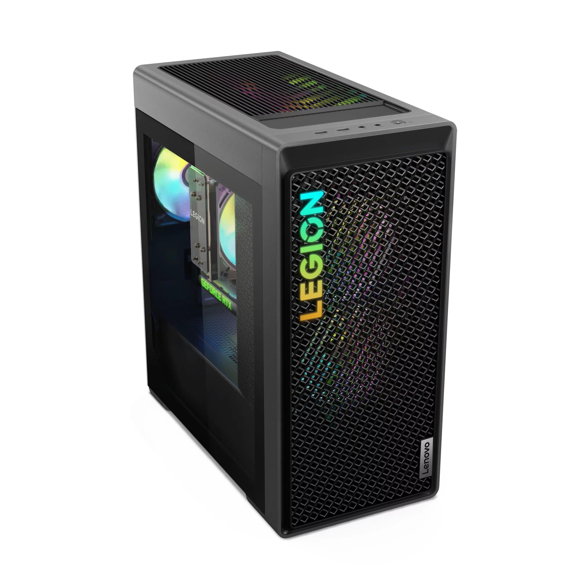 Lenovo Legion T5 Tower Gaming Desktop Computer - AMD Ryzen 5 7600 6-Core up to 5.10 GHz Processor, 64GB DDR5 RAM, 8TB SSD, GeForce RTX 4070 12GB GDDR6X, Windows 11 Pro
