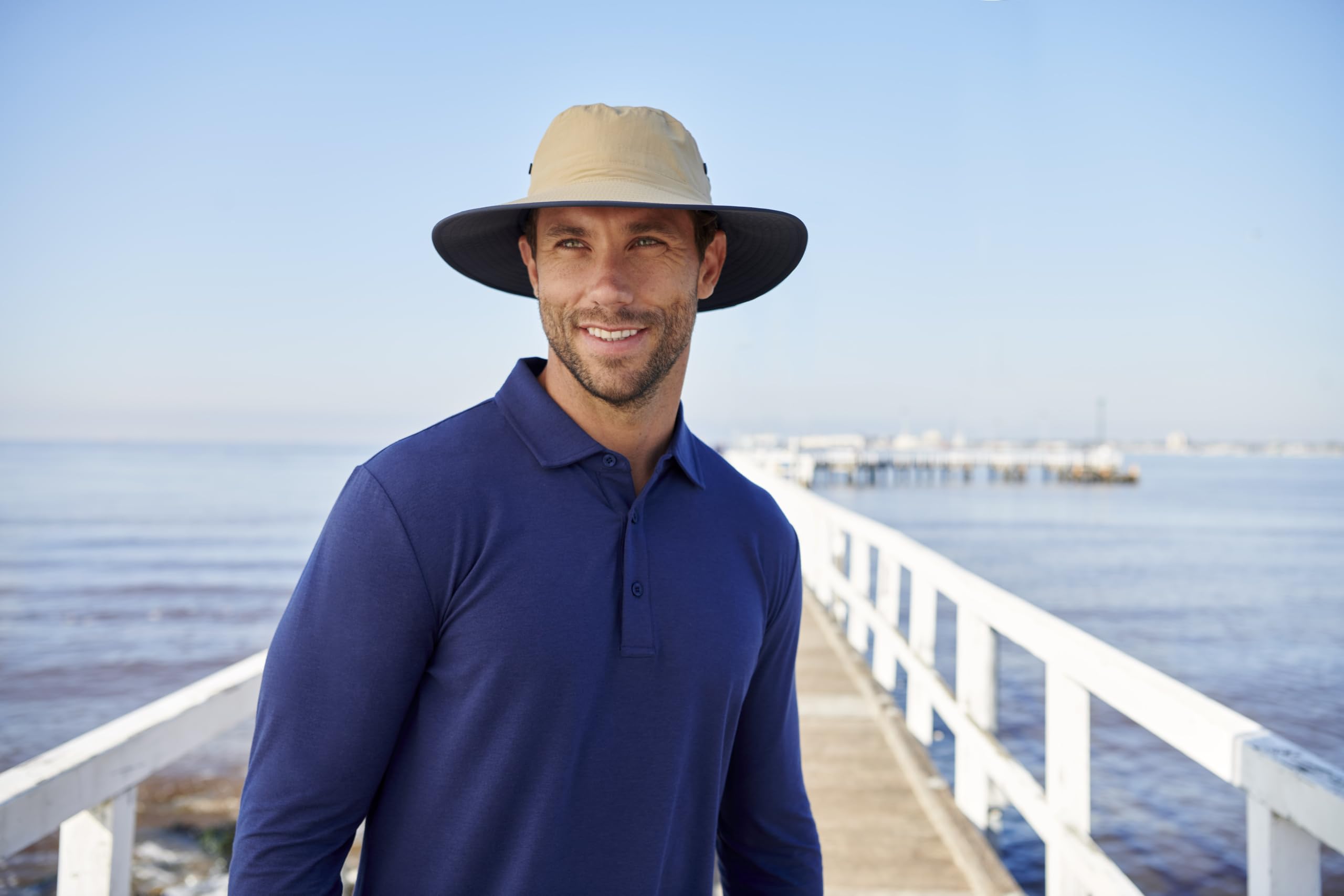 Solbari Traveller Broad Brim Sun Hat UPF50+ Uv Protection, Sun Protective Hat White/Pink S