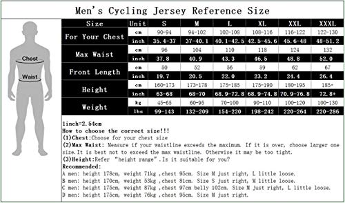 Men Cycling Jersey USA Bike Long Sleeve 3-Pockets Breathable Quick-Dry Shirt Tops S-3XL