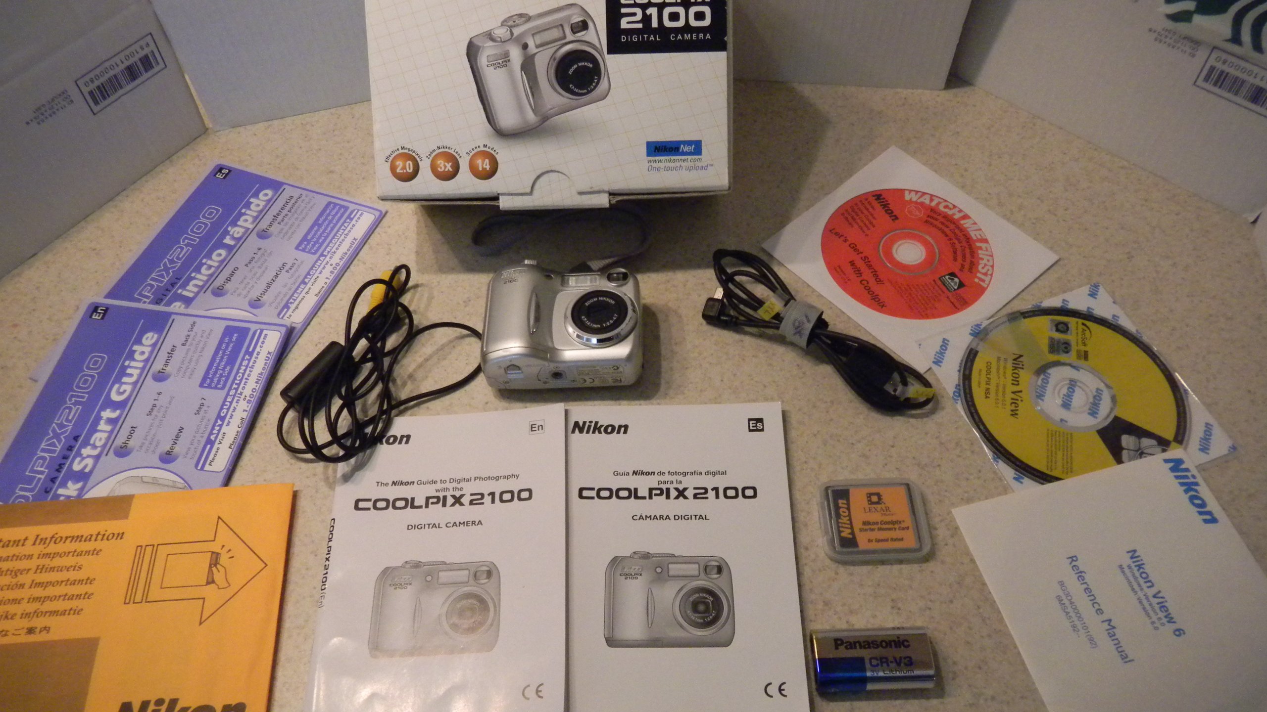Nikon Coolpix 2100 2MP Digital Camera w/ 3x Optical Zoom