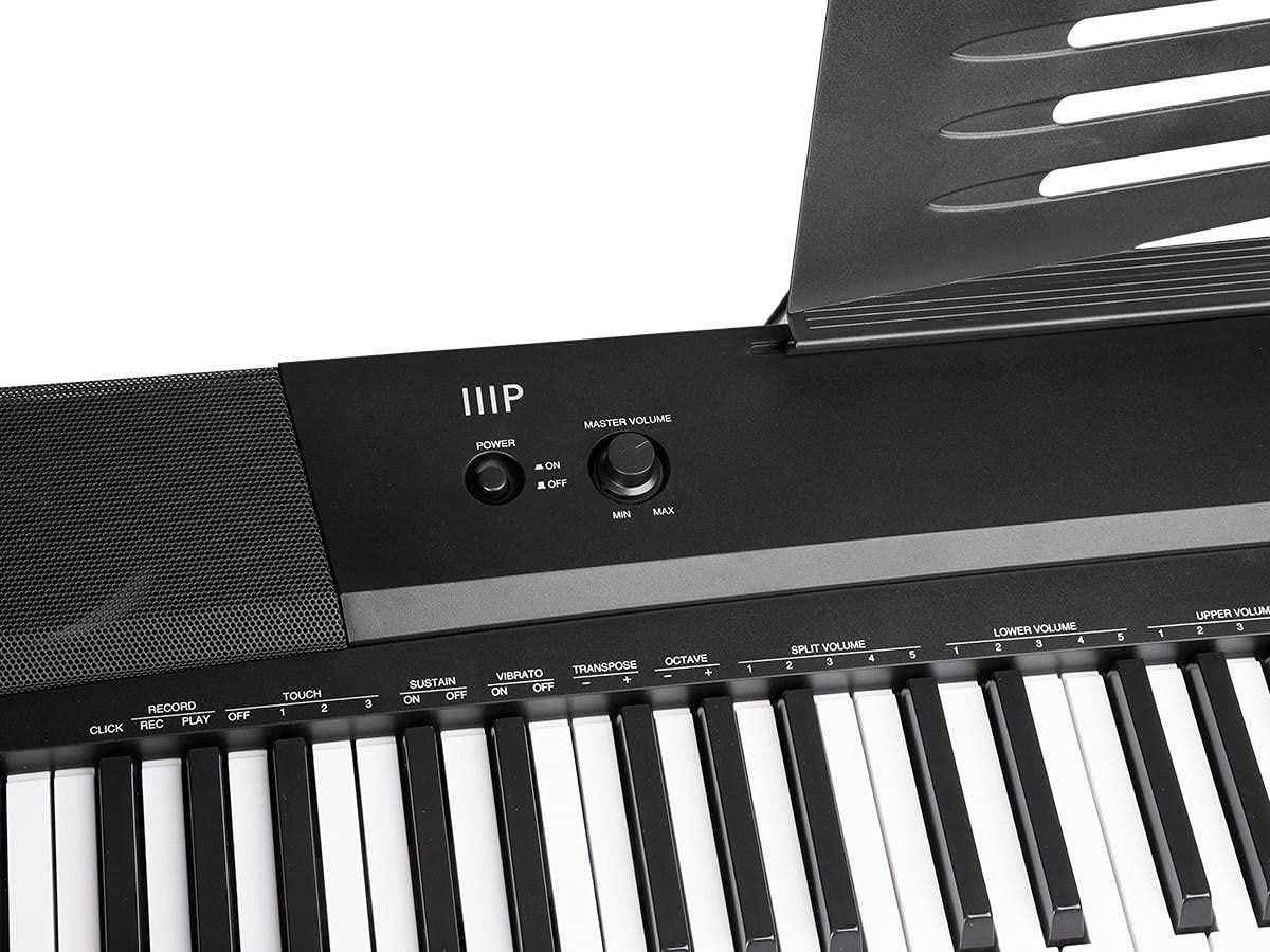 Monoprice with Semi-Weighted Keys Speakers, Multiple Voices and Timbres, Flexible I/O, Built in Metronome, and More (600043)