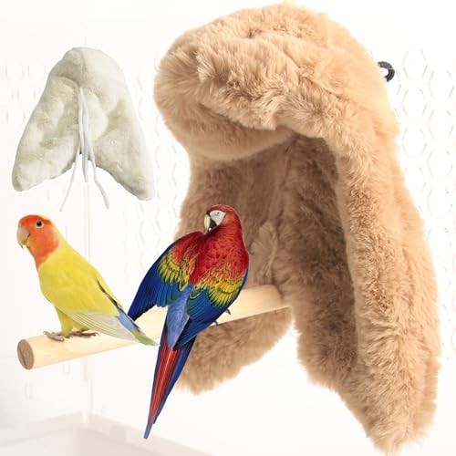Libcflcc Bird Nest Bird Nest Lanyard Soft Plush Windproof Bird Shawl Nest Corner Parrot Blanket for Pet Cage Accessories Bird Hammock Parrot Shawl