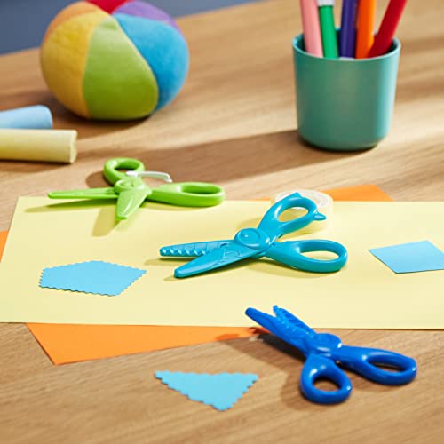 Maped KidiCut Spring-Assisted & Craft Plastic Safety Scissors, Kids, 4.75 Inch, Set of 3 (981727)