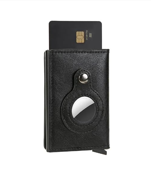 Smart Card Clip Wallet with Durable One-Press, Quick-Access Card Holders, Integrates Cutting Edge Tracking & RFID Blocking Technology