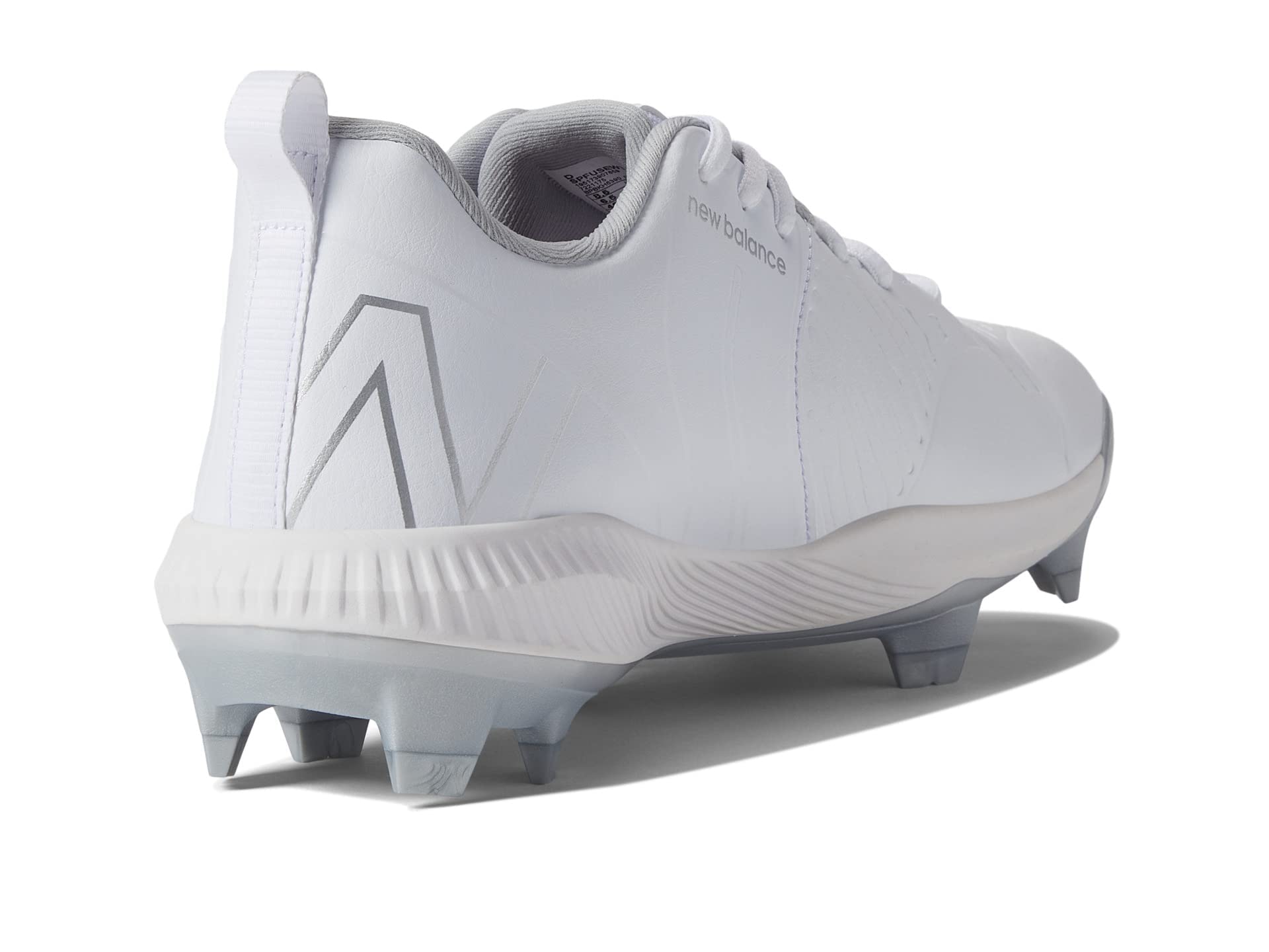 New Balance Women's FuelCell Fuse V3 Molded Softball Shoe, White/White, 8
