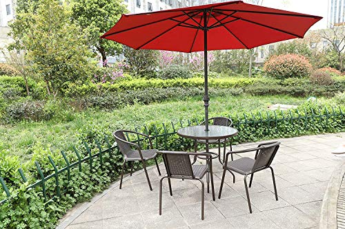 SUQ I OME 2 inch Outdoor Patio Thick Parasol Umbrella Hole Ring Plug and Cap Set, for Parasol Umbrella Table Hole Cover Insert(Black