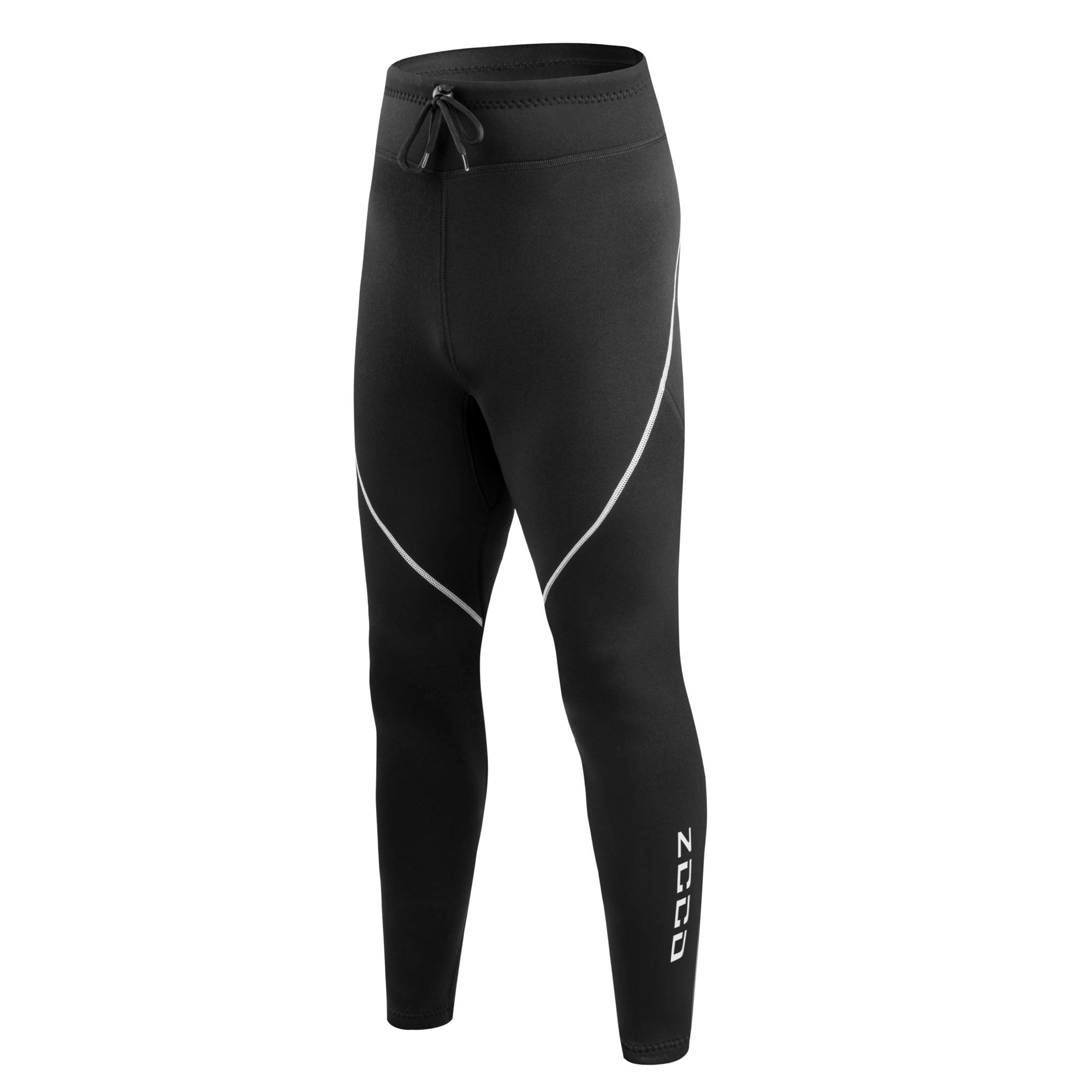 Men's Wetsuit Pants, 1.5mm Neoprene Long Pants for Surfing Kayaking Swimming Diving Canoeing (Gray, 3XL)