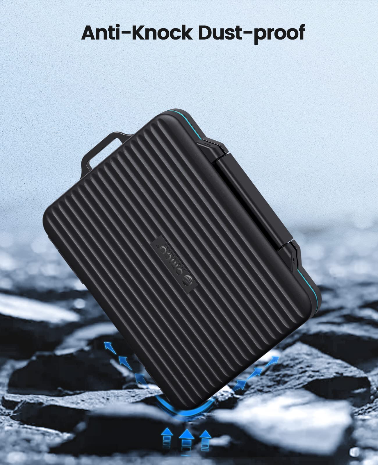 ORICO 2.5 inch Hard Drive Enclosure SATA USB3.0 for 7-9.5mm SSD/HDD Up to 4TB Support UASP with 2.5 Hard Drive Carring Case