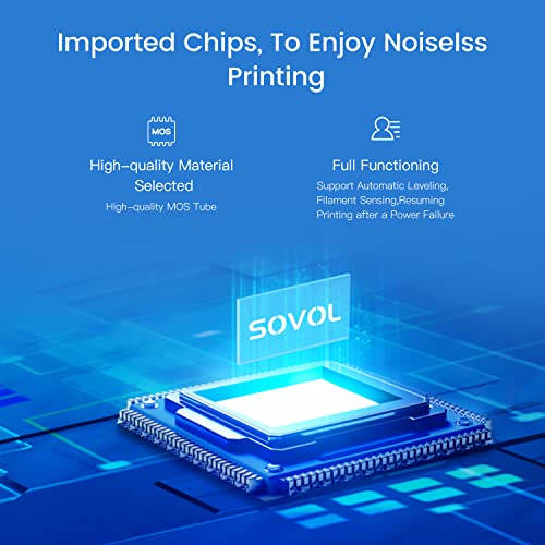 Sovol 32-bit Silent Motherboard, Silent Mainboard with TMC2209 Driver for Creality Ender 3 Ender 3 Pro Sovol SV06 SV06 Plus 3D Printer