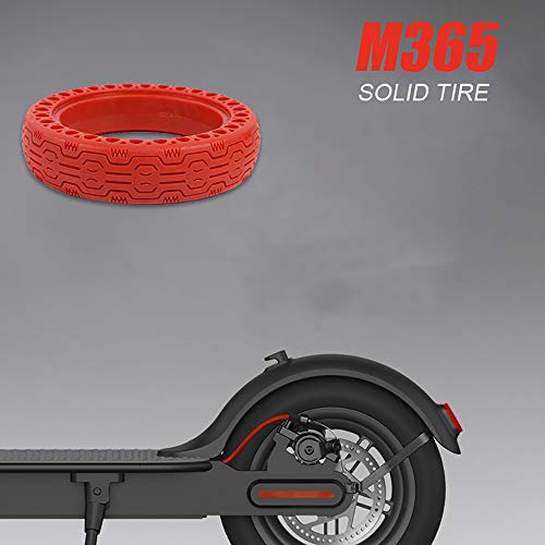 Moontie Solid Tires Front/Rear Wheel, Mi Scooter Tires Explosion-Proof Replacement Tyre for Mijia M365 Electric Scooter Gotrax Gxl V2 Scooter 8.5 Inches (Green)
