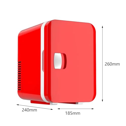 JISADER Small Car Refrigerator, Skincare Fridge, 12V 6L Portable Coolers and Warmer, Personal Refrigerator for Bedroom Car Van