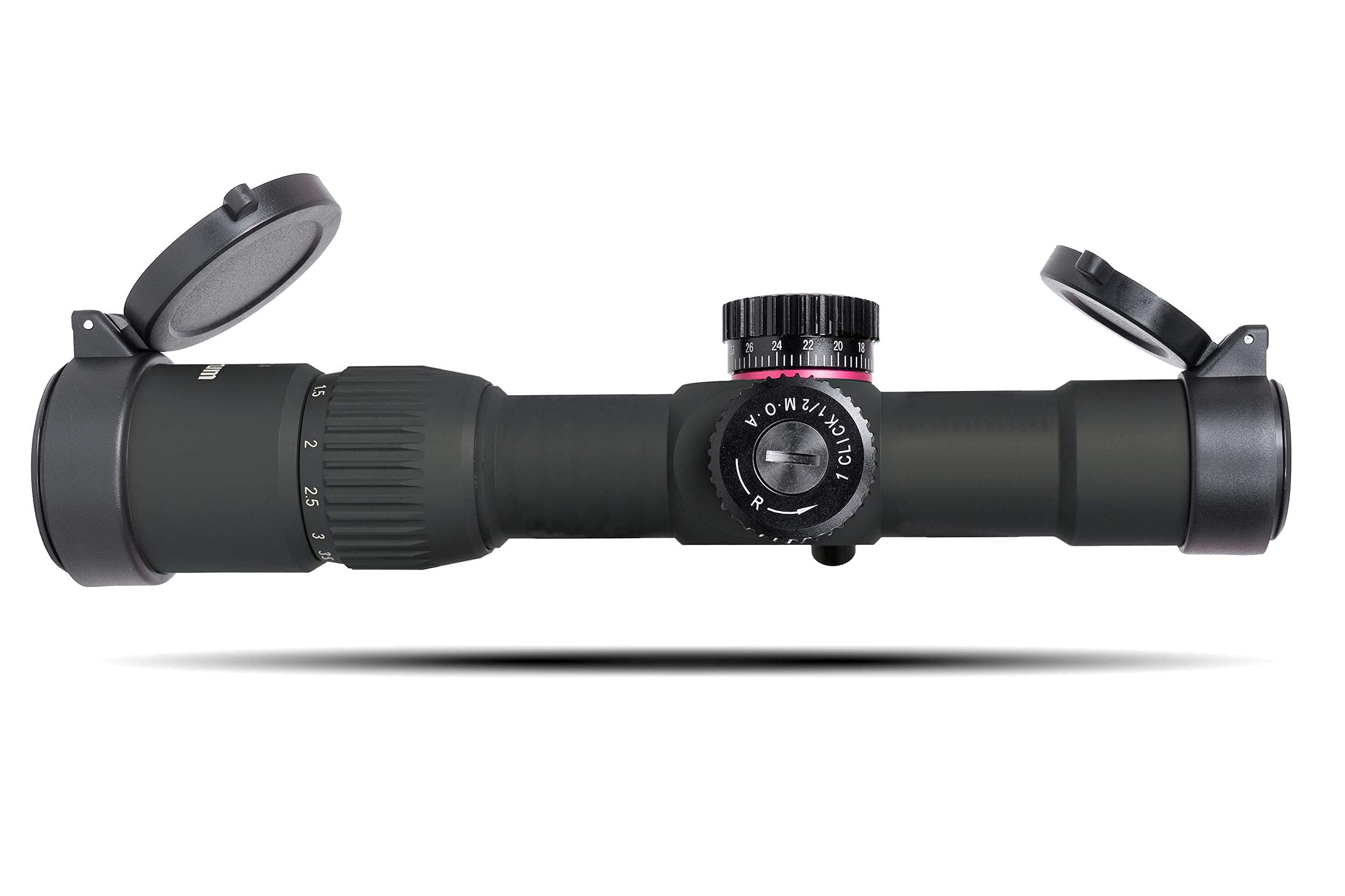 Monstrum G2 1-4x24 First Focal Plane FFP Rifle Scope with BDC Reticle | ZR302 Quick Release Scope Mount | Bundle