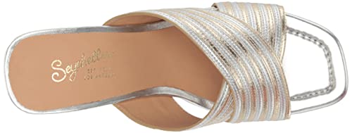 Seychelles Women's Fleet Heeled Sandal, Platinum, 8.5