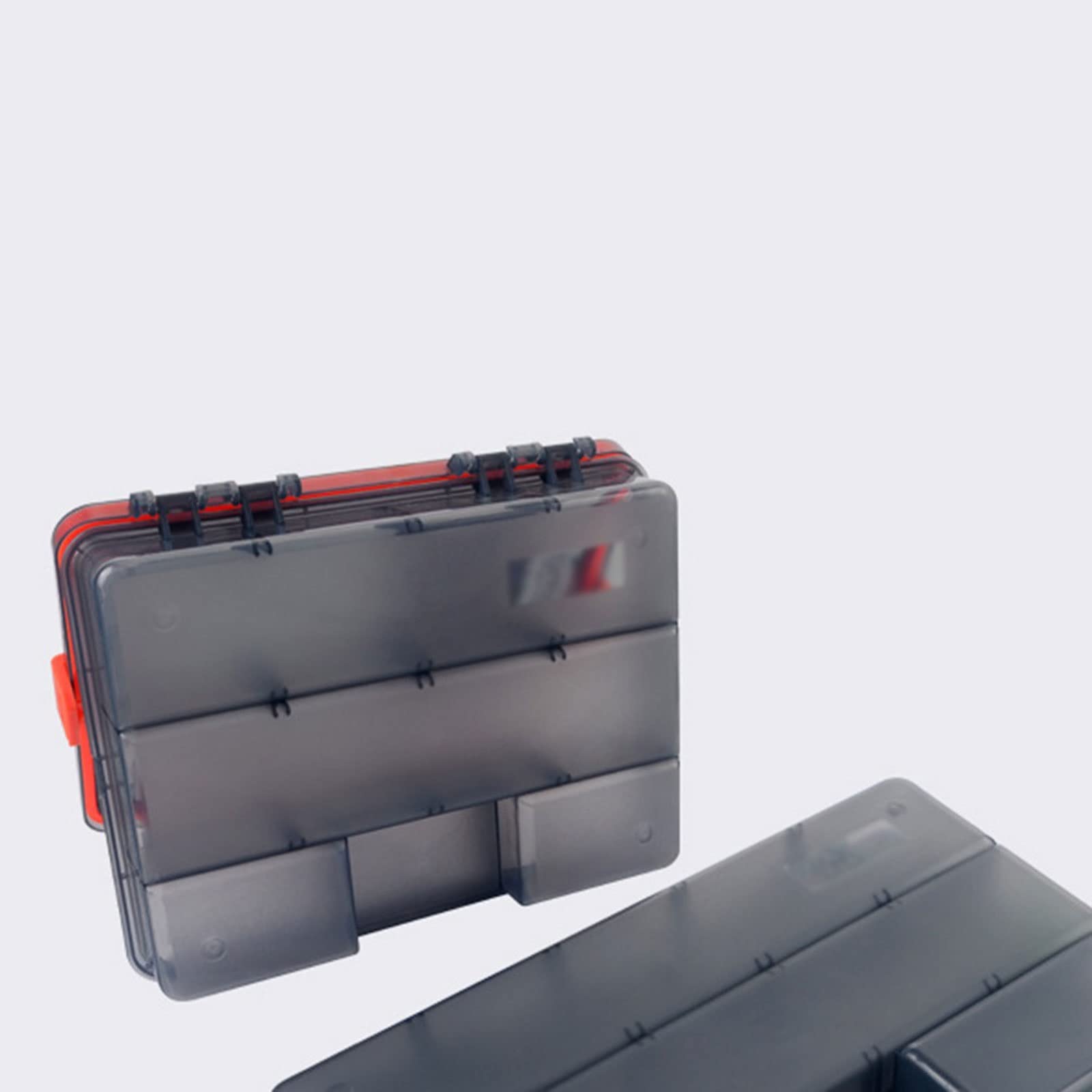 RORUN Portable Tool Box Frosted Fishing Tackle Box Multi Compartments Fishing Accessories Baits Lure Fishhook Storage Case Organizer