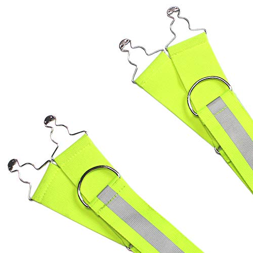 MELOTOUGH Firefighter Pant Suspenders Fire/Rescue Quick Adjust Suspenders with Reflective Strip (48 inch-, Black Lime Reflective)…