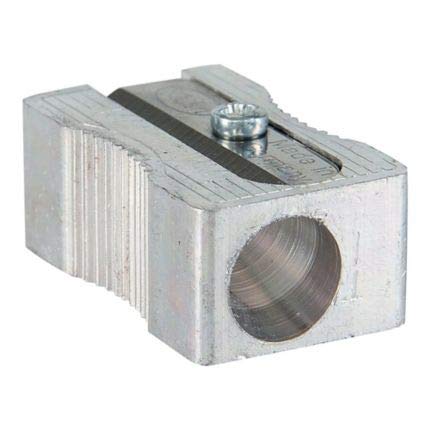 Kum 400-1 Magnesium Alloy Metal 1-Layer Steel Blade Wedge Sharpener For Pencils, Finger Grooves.Creates A Clean Cut And Precisely Fine Pointed Pencil Tip.