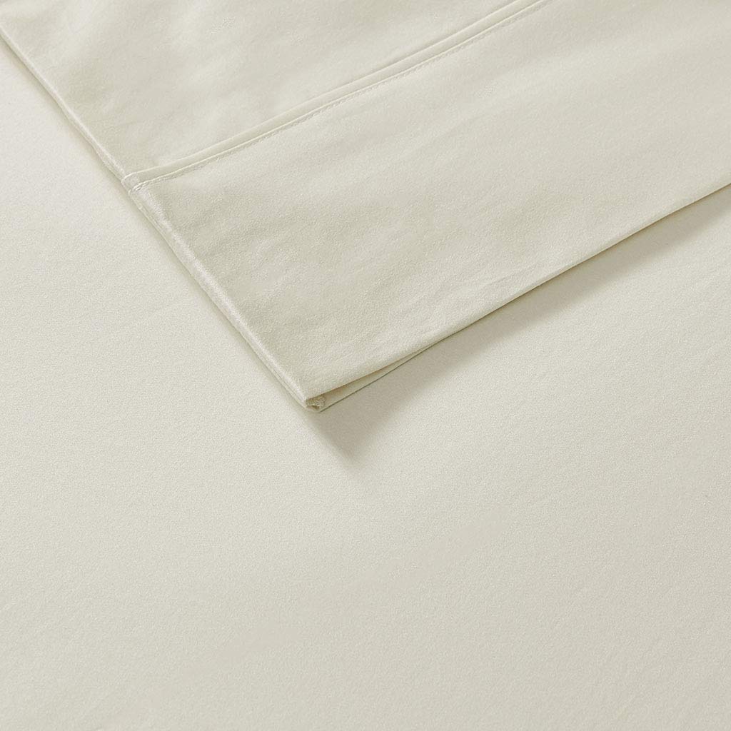 Madison Park 600 Thread Count Luxurious Hypoallergenic Ultra Soft Breathable 100% Pima Cotton 4 Piece Sheet Set, King, Seafoam