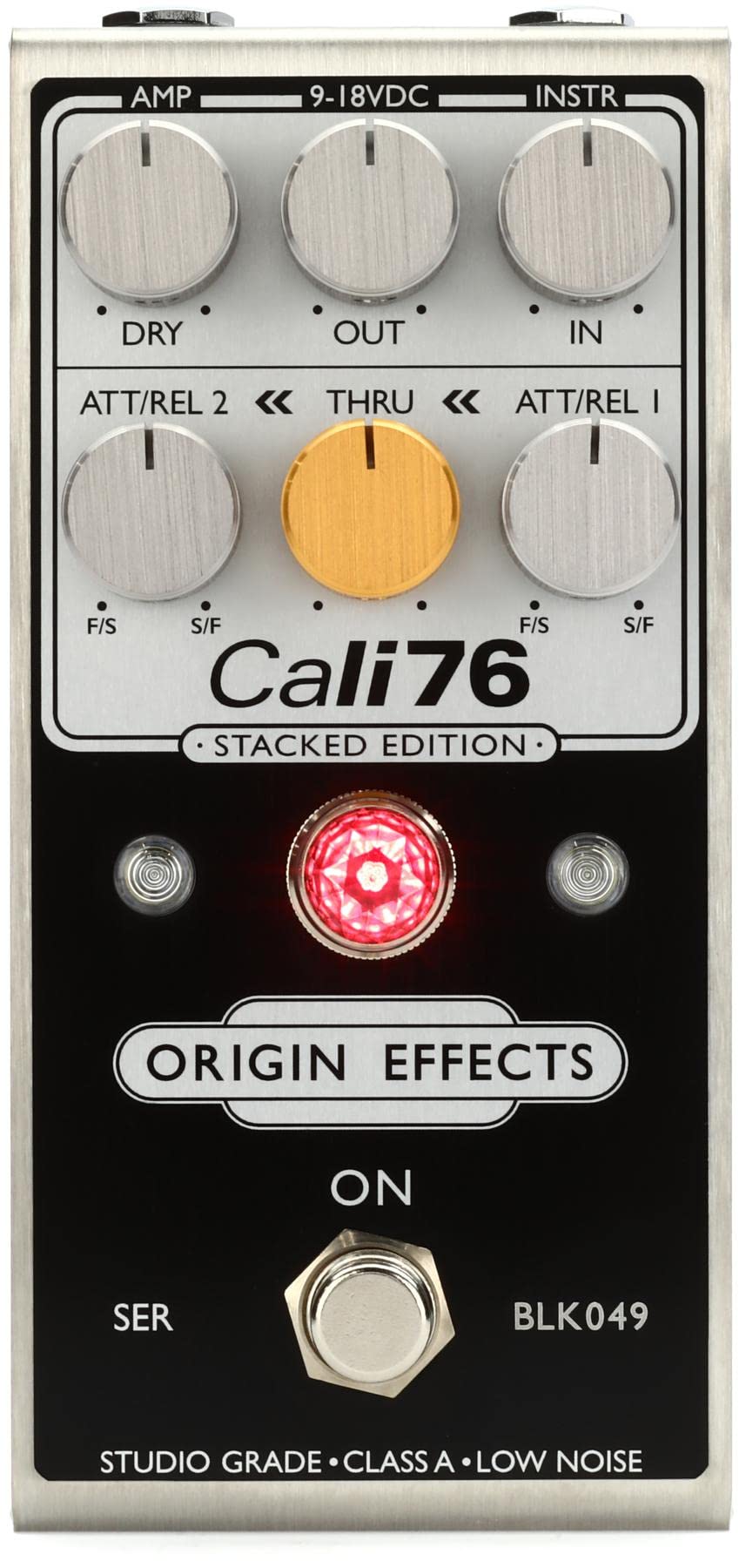 Origin Effects Cali76 Stacked Edition Compressor Pedal - Inverted Black
