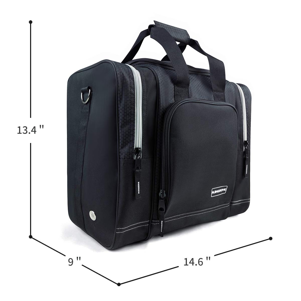 Mangrove Padded Bowling Ball Bag - Fits Shoes, Ball and Accessories (Black)