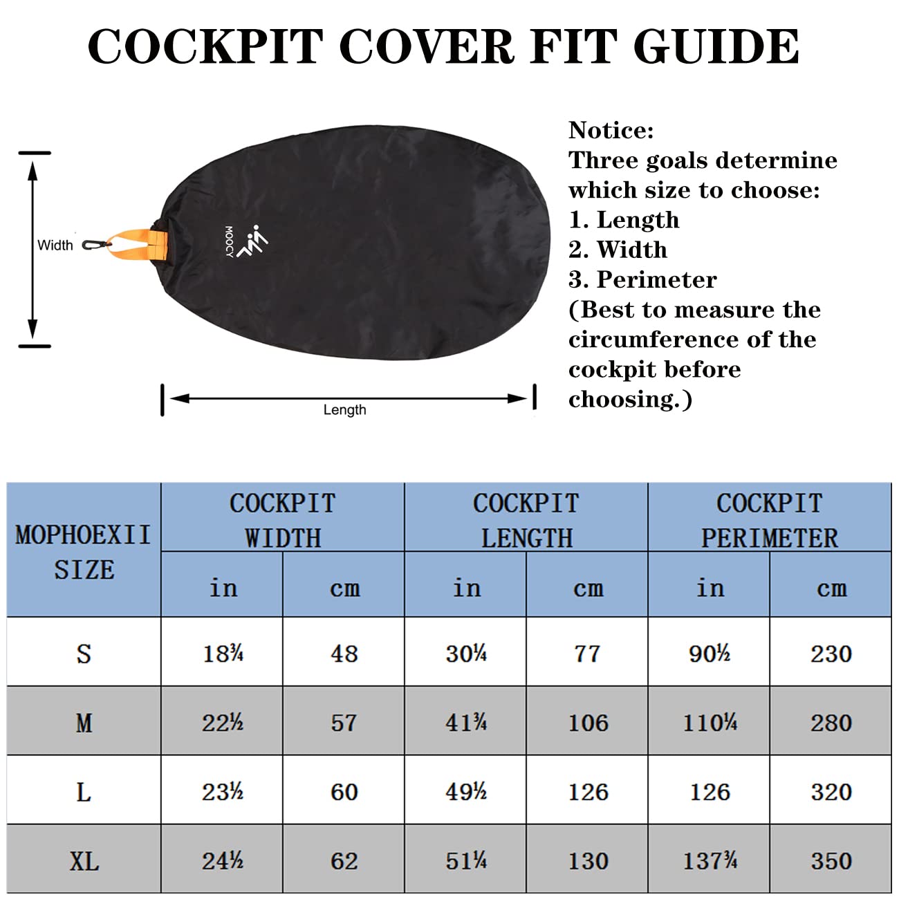 MOPHOEXII Universal Kayak Cockpit Covers ,Drape Waterproof Seal Cockpit Protector Kayak Hatch Covers for Transport, Indoor and Outdoor Storage Keep Hatch Hole Seat Clean